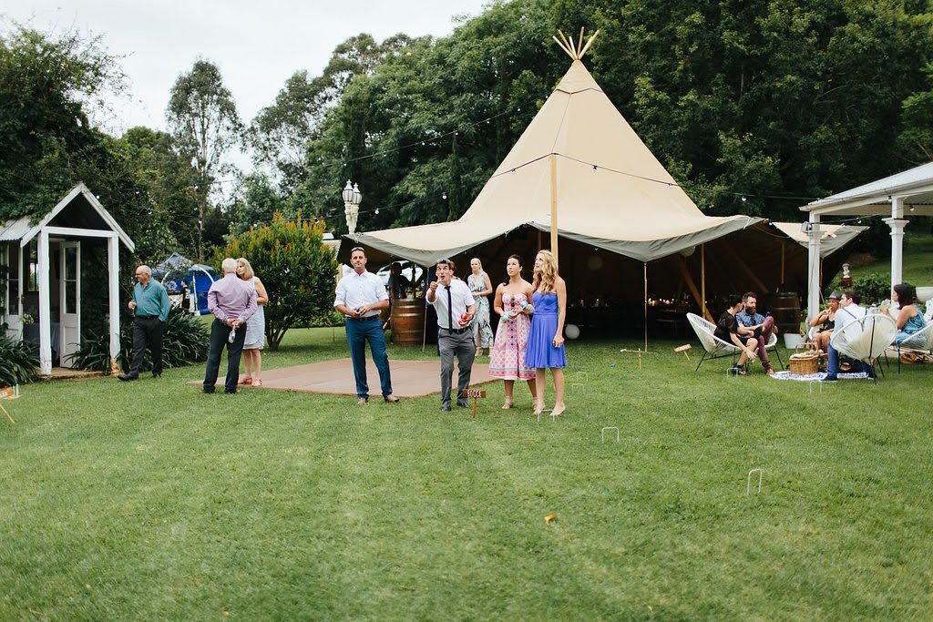 Stunning garden wedding with tipis and food trucks