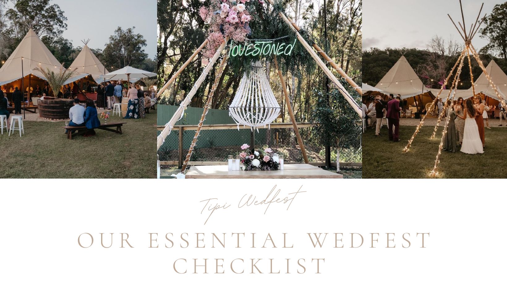LATEST TIPI WEDDINGS - Gold Coast Tipi Hire